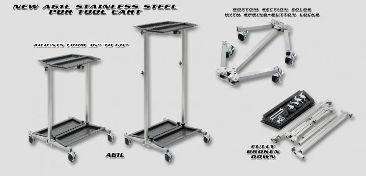 Ultra Lightweight Stainless PDR Tool Cart – DCC Dent Tools